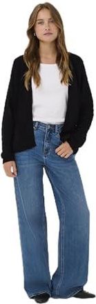 Kaffe Womens Cardigan Open Front Long Sleeves Regular Fit Hip Length