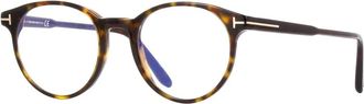 Tom Ford unisex, Accessoires, Brun, Taille: 49 MM Monture de Lunettes &Eacute;l&eacute;gante en Marron
