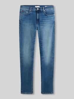 Tommy Hilfiger Slim Fit Jeans mit Logo-Patch