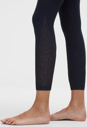 lululemon Legging avec d&eacute;tails en dentelle Paisley pour Femmes - 64 cm - Bleu - Taille 10