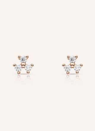 VEYNOU Veynou Ohrstecker Fleur Aus 14 Karat Ros&eacute;gold Und 0,16ct. Diamanten rosegold