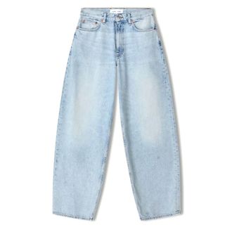 Samsøe & Samsøe Femme, Jeans, Bleu, Taille: W26 L32 Jean large taille haute