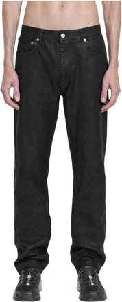 44 Label Group Jean 5 poches coupe droite - Homme - Pantalons - Noir - Taille: M