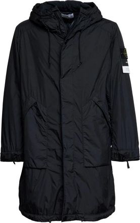Stone Island Homme, Manteaux, Noir, Taille: XL Crinkle Parka
