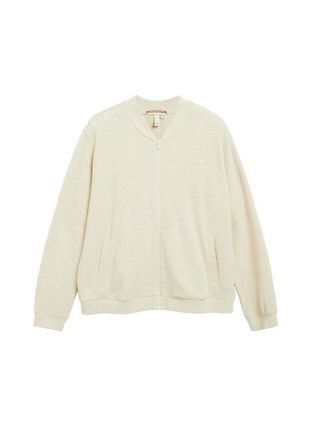 QS by s.Oliver Sweatjacke Sweatshirt Strukturierter Sweatblouson