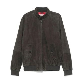 Baracuta G9 Suede Authentic Fit Harrington Jacke - - Jackets - Herren - Braun - XS