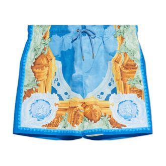 Versace Bedruckte Badeshorts - - Swimwear - Herren - Blau - L