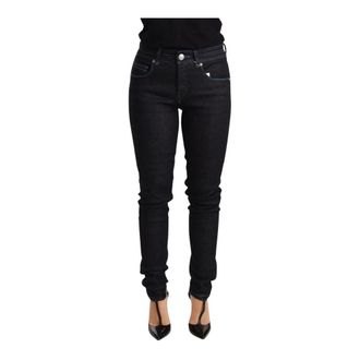 Acht Low Waist Slim Fit Denim Stoffhose Jeans - - Jeans - Damen - Blau - W26