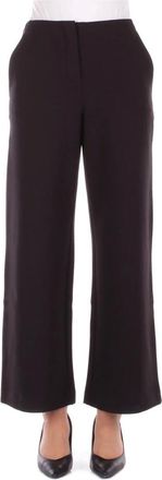 Max Mara Femme, Pantalons, Noir, Taille: 42 FR Wide Pantalons