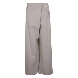 Brunello Cucinelli Wide Leg Asymmetrica Hose - - Trousers - Damen - Beige - L