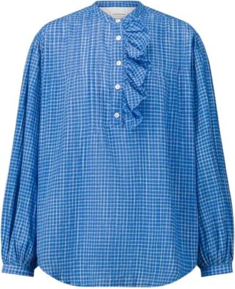 Laurence Bras Femme, Blouses et Chemises, Bleu, Taille: 42 FR Fava Blouse