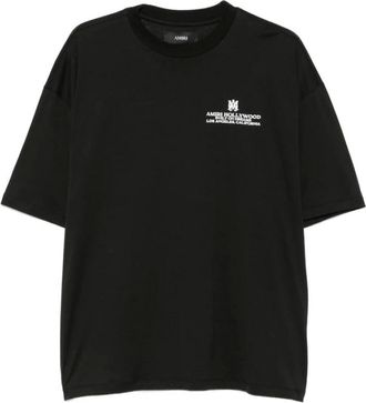 Amiri Homme, Tops, Noir, Taille: XL T-shirt &agrave; logo imprim&eacute;