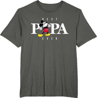 Disney Mickey Mouse Thumbs Up Best Papa Ever Fathers Day T-Shirt