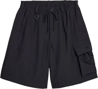 Yohji Yamamoto Sport Uniform carfo shorts - Schwarz