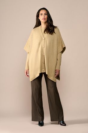 Mart Visser Ayla Lurex Poncho Sand / Gold