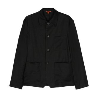 Barena Flanellhemdjacke Anthrazitgrau - - Jackets - Herren - Schwarzk - XL