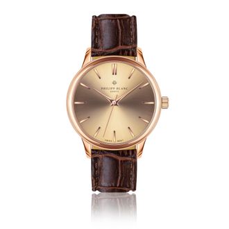Philipp Blanc Brown Croco Uhren