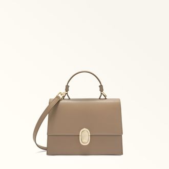 Furla Eclisse Henkeltasche S Taupe Braun Sidney-kalbsleder Damen
