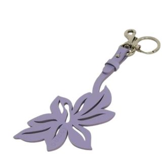 Gucci Pre-owned Flower Charm Calf Leather Key Holder - - Pre-owned - Damen - Lila - ONE SIZE