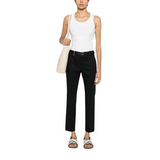 PESERICO Damen, Hosen, Schwarzk, SGr&ouml;&szlig;e