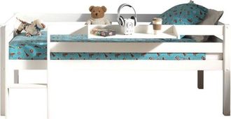 Paris Prix Paris Prix - Pack - Lit Enfant Surélevé & Etagère Pino Blanc