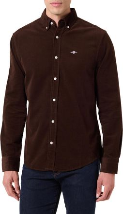 GANT Herren REG Corduroy Shirt Hemd, Braun, M