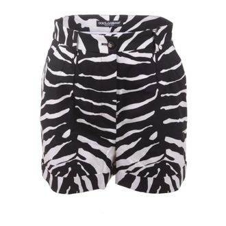 Dolce & Gabbana Zebra Mini Short - - Shorts - Damen - Mehrfarbig - 2XS