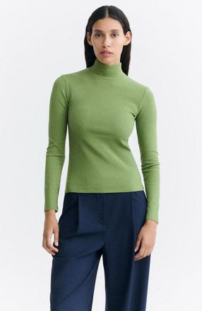 Thinking Mu Thinking MU Damen vegan Rollkragen Top Aine Gr&uuml;n