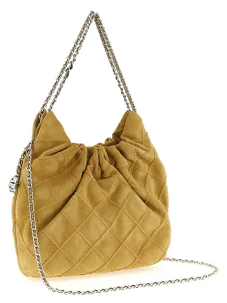 Tory Burch Womens Beige Calfskin Shoulder Bag