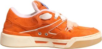 Dolce & Gabbana Homme, Chaussures, Orange, Taille: 43 EU New Roma Low Top Baskets