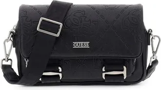 Guess sac à épaule bandoulière Boston Messenger Black noir