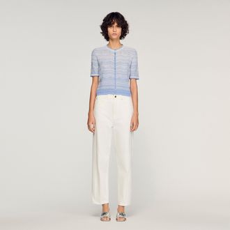 Sandro Cardigan en maille fantaisie