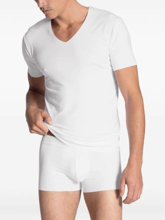 CALIDA T-Shirt mit V-Ausschnitt - Wei&szlig;