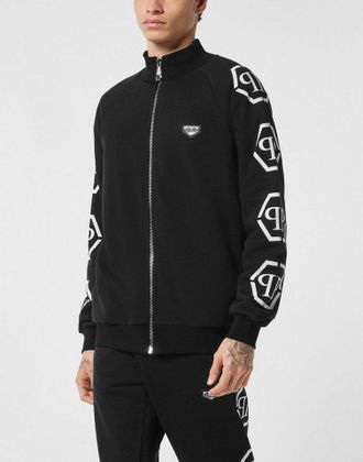 Philipp Plein Yoga-Sweatjacke Hexagon