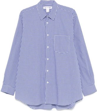 Comme Des Gar&ccedil;ons Hemd mit Vichykaro - Wei&szlig;