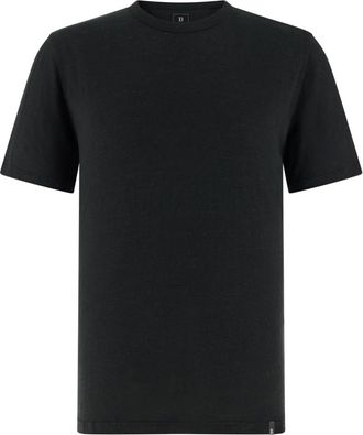 Boggi Milano Homme, Tops, Noir, Taille: S T-Shirt en jersey de lin extensible