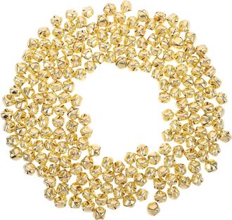 Cabilock Kleiner Weihnachtsgl&ouml;ckchen 20mm Gold 200 St&uuml;ck Metall Jingle Bells zum Basteln Selbstgemacht Gl&ouml;ckchenanh&auml;nger f&uuml;r Weihnachtsdeko Geschenke Festliche