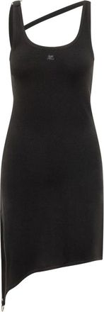 Courr&egrave;ges Femme, Robes, Noir, Taille: 38 FR Undressed Rib Knit Mini Dress