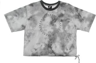 Nike Kurz&auml;rmliges Mesh-T-Shirt mit Rundhalsausschnitt - - Sport - Damen - Grau - M