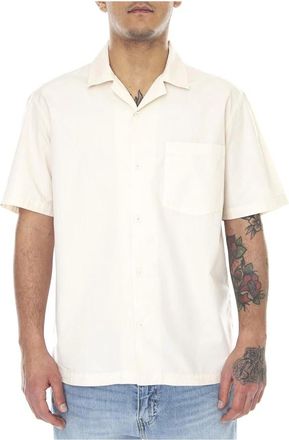 Elvine Homme, Chemises, Beige, Taille: M Short Sleeve Shirt