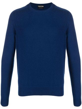 Tom Ford pull en cachemire à col roulé - Bleu