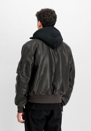 Alpha Industries Lederjacke MA-1 D-Tec FL Slim