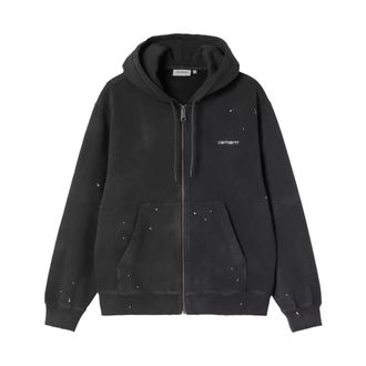Carhartt Work in Progress Homme, Sweatshirts et sweats &agrave; capuche, Noir, Taille: S Hooded Painter Jacket
