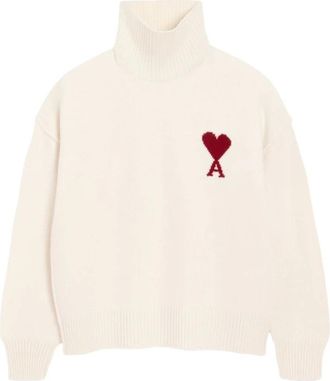 Ami Herren, Strickwaren, Weiß, XSGröße