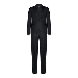 Ermenegildo Zegna Regular-Fit Anzug - - Suits - Herren - Schwarzk - 4XL