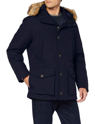 Tommy Hilfiger Herren Hampton Down Parka Jacke, Desert Sky, S
