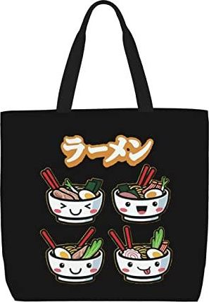 Generic Sac De Courses Mod&egrave;le De Soupe De Nouilles Ramen Sac &Agrave; Bandouli&egrave;re En Toile Lavables Pliable Sacs &Agrave; Main, Pour Burea, Femmes, Voyage, Filles