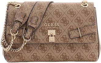 Guess sac &agrave; &eacute;paule bandouli&egrave;re Yesba Convertible Xbody Flap Latte Logo brun