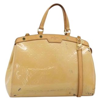 Louis Vuitton Sac &agrave; main en cuir verni Pre-owned - Femme - Pre-owned - Beige - Taille: ONE Size
