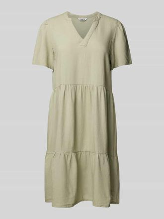 Only Comfort Fit Freizeitkleid aus Viskose-Leinen-Mix Modell TIRI-CARO